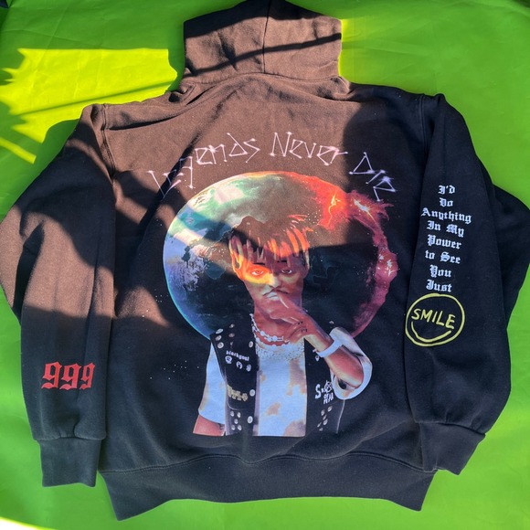 999 Club | Shirts | Large Juice Wrld Legends Never Die Hoodie Black 999 ...